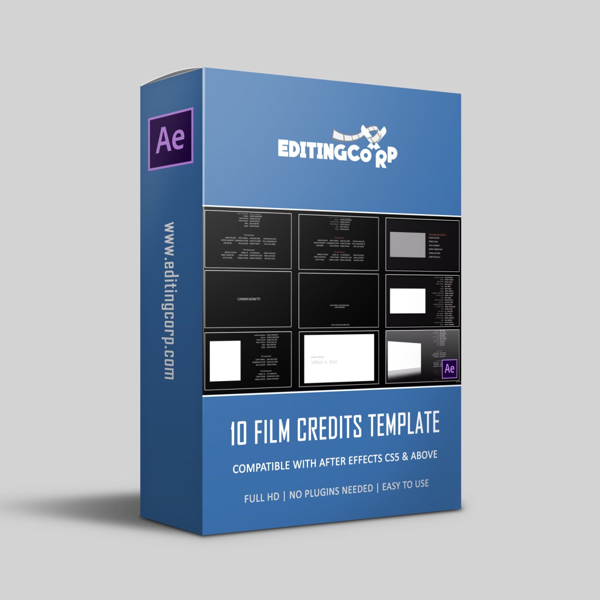 Free After Effects Templates End Credits