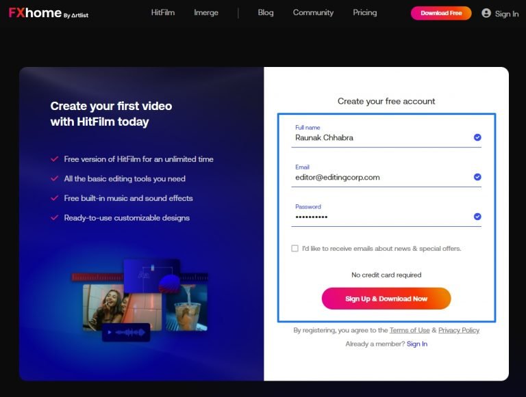HitFilm Download - A Free Video Editing & VFX Software