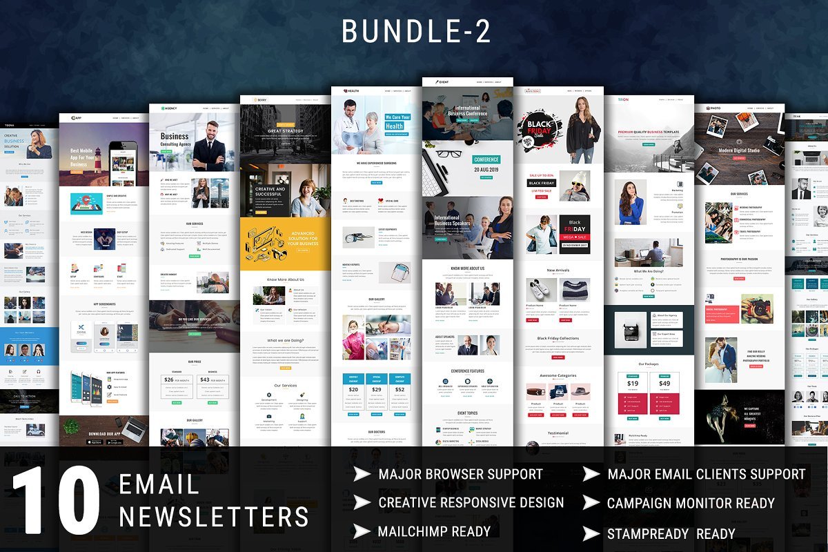10 Mailchimp Email Template Bundles To Download