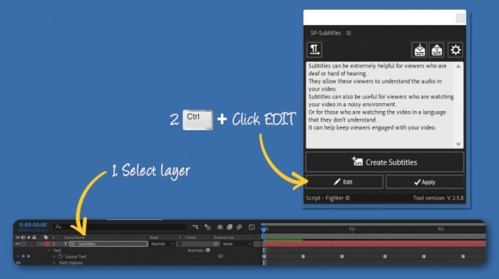 How To Create & Add Subtitles In Adobe After Effects