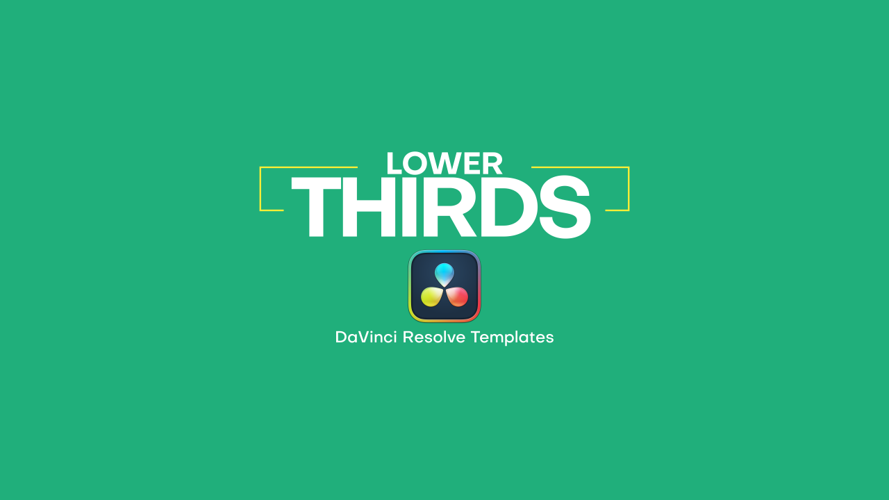 10 Best DaVinci Resolve Lower Thirds Templates 2023 