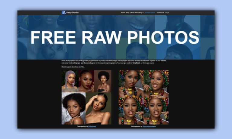 Websites To Download Free RAW Photos For Retouching