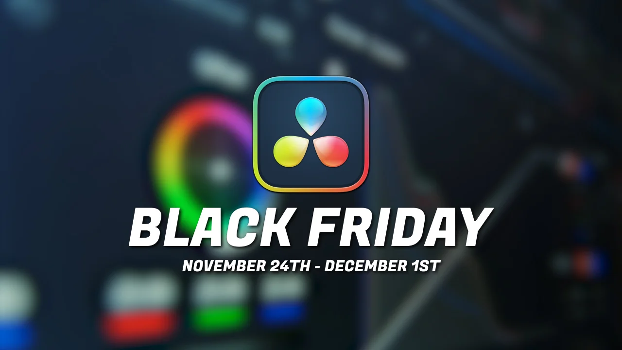DaVinci Resolve Black Friday Sale 2025 - Get 10% OFF