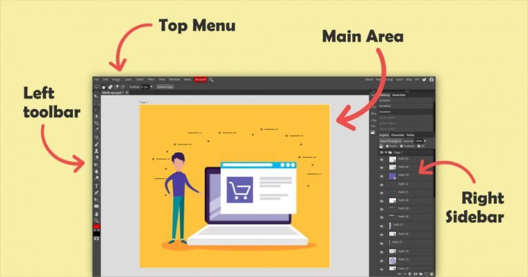 How To Edit PSD File Online With Photopea