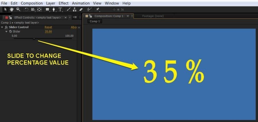 How to Create A Percentage Counter/Loading Bar in After Effects