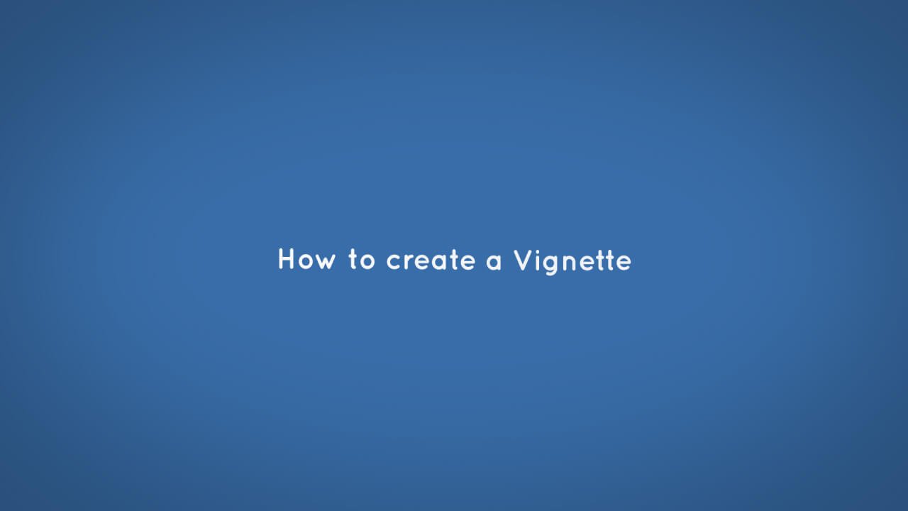 How to create a Vignette in After Effects